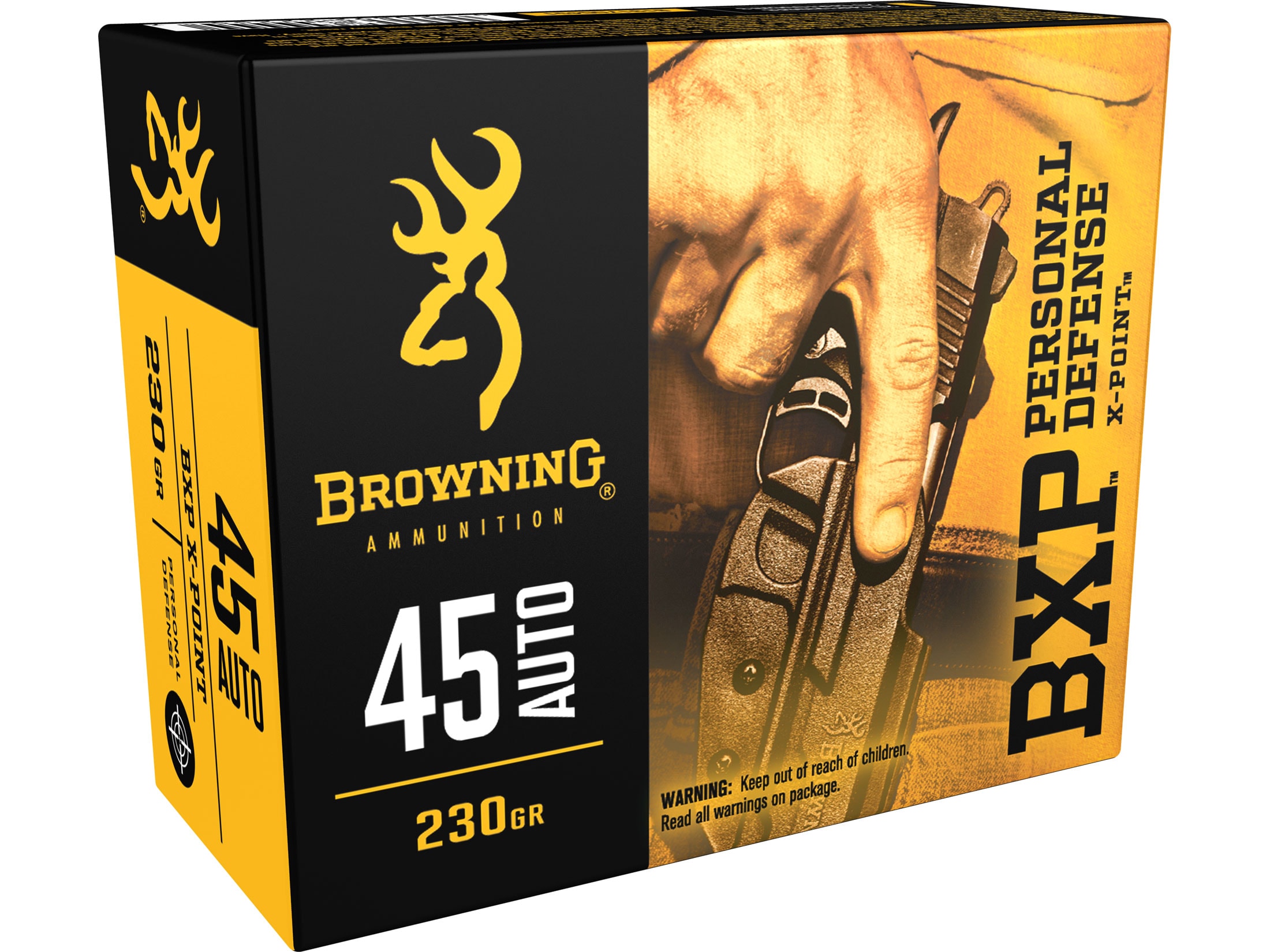 Browning BXP Personal Defense 45 ACP Ammo 230 Grain Browning X-Point