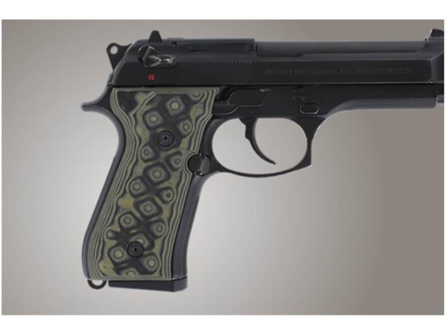Hogue Extreme Series Grips Beretta 92F, 92FS, 92SB, 96, M9 G10 Olive
