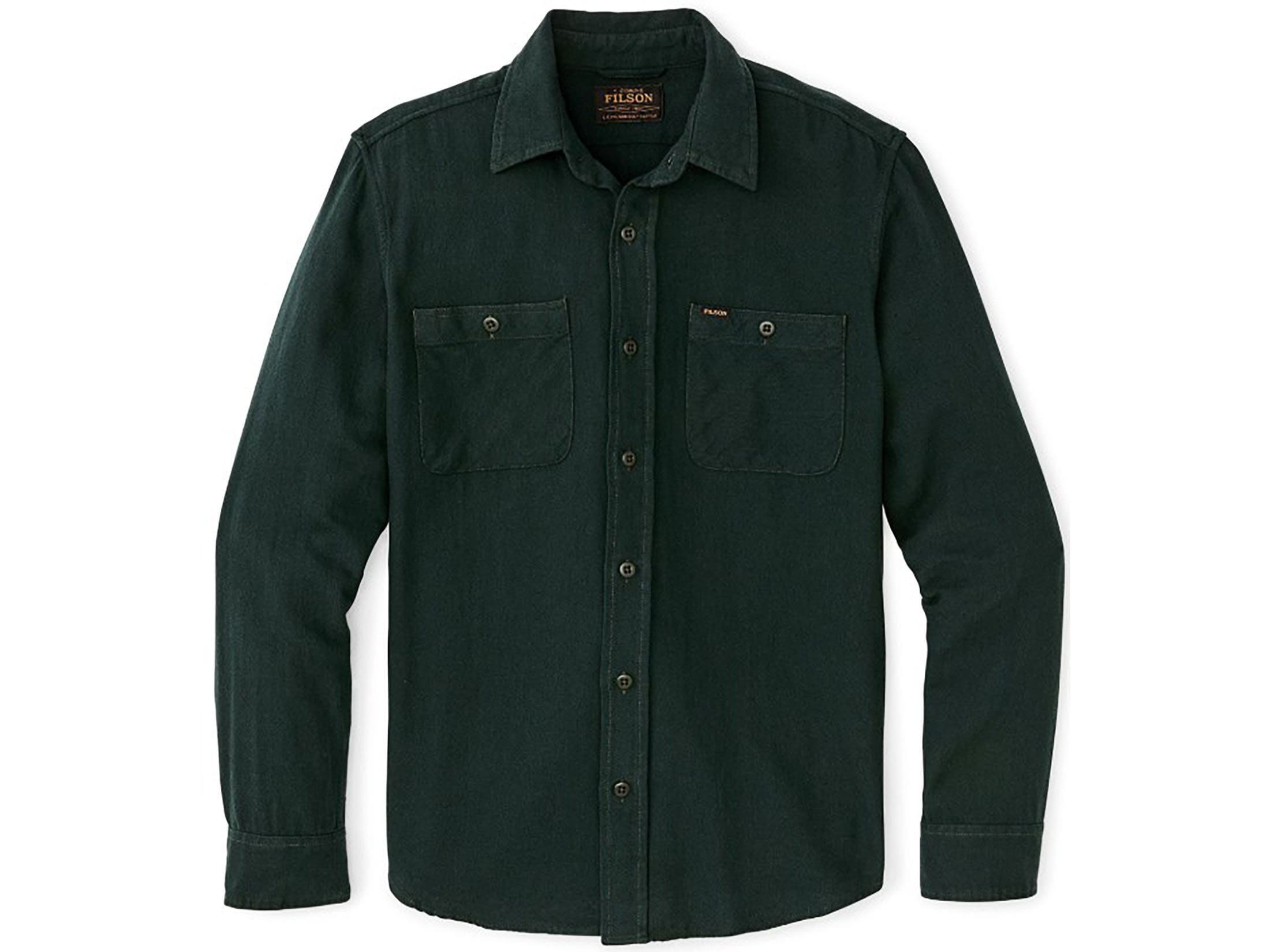 Filson Men's Rangeland Flannel Shirt Forest Green XL