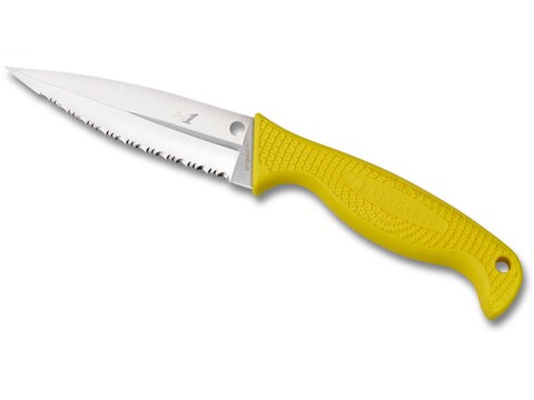 Spyderco Fish Hunter Fixed Blade Knife 4.39 SpyderEdge Spear Point H-1