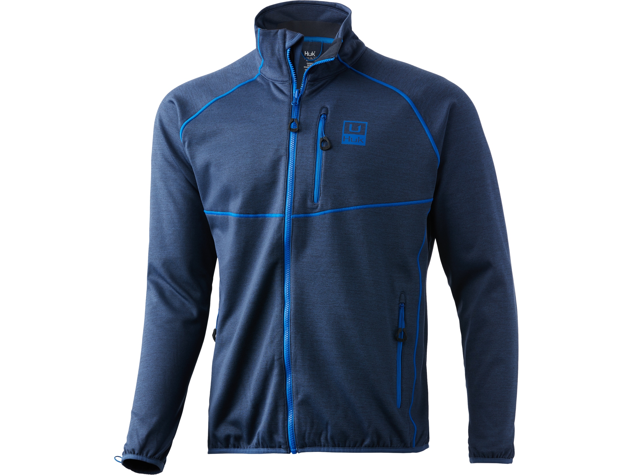 Huk Men's Fin Jacket Sargasso Sea Heather XL