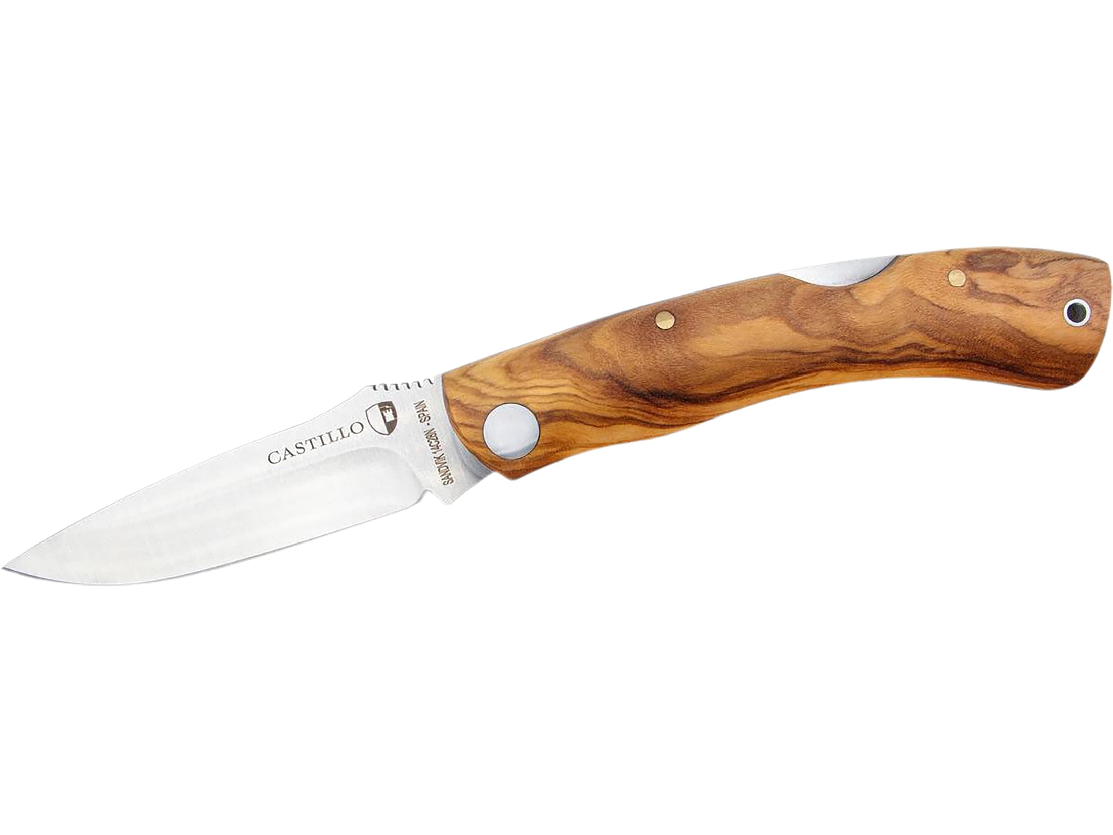 Castillo Torre Folding Knife 3.5 Drop Point 14C28N Satin Blade Olive