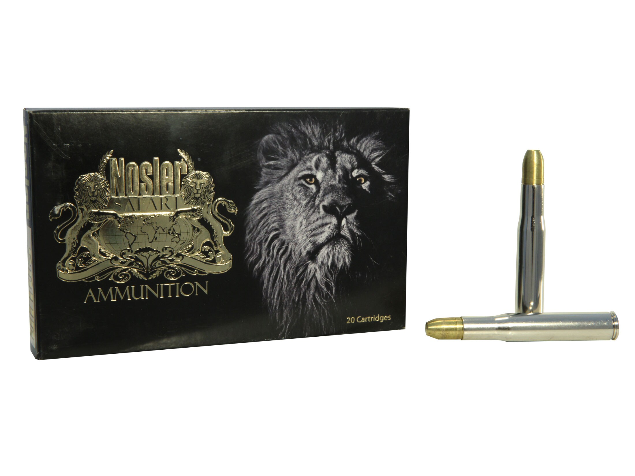 Nosler Safari 404 Jeffery Ammo 400 Grain Nosler Partition Solid Round