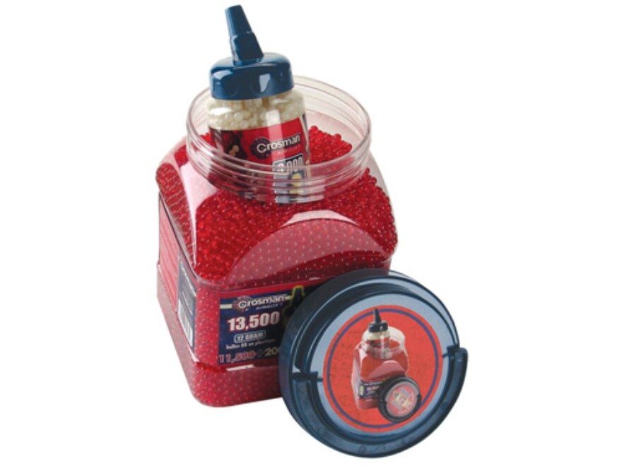 Crosman Airsoft BBs 6mm .12 Gram 11,500 Count Translucent Red 2,000