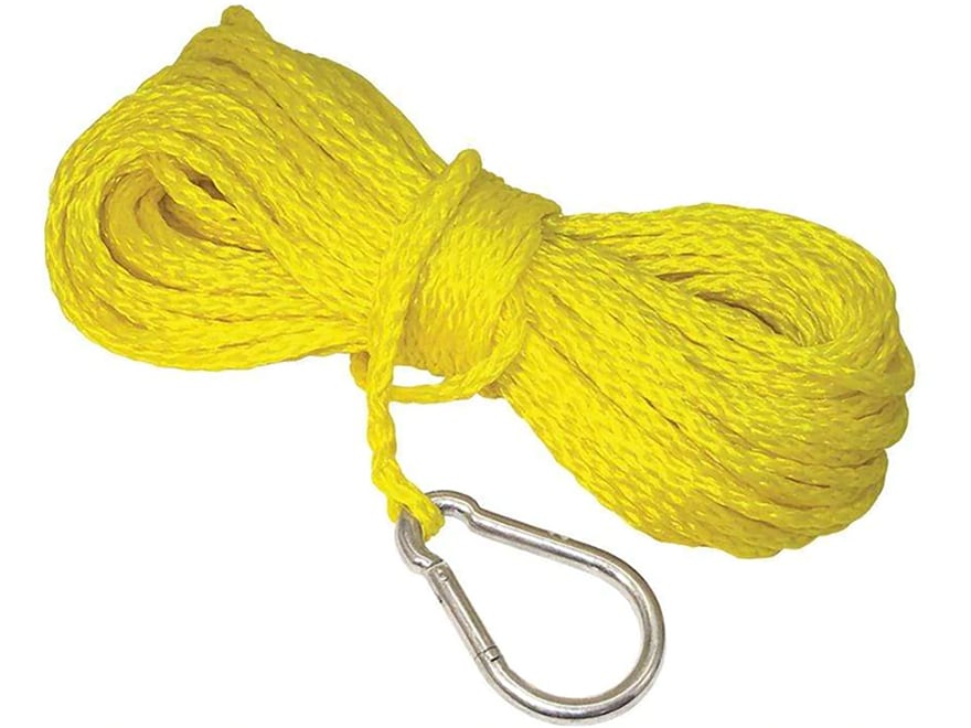 T-H Marine Anchor Line 3/16 X 50' Solid Braid W/ Hook White