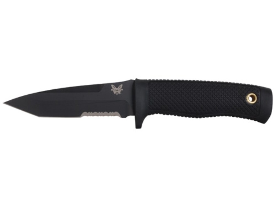 Benchmade 517 Rant Fixed Blade Knife 4.48 Serrated Tanto Point 440C SS