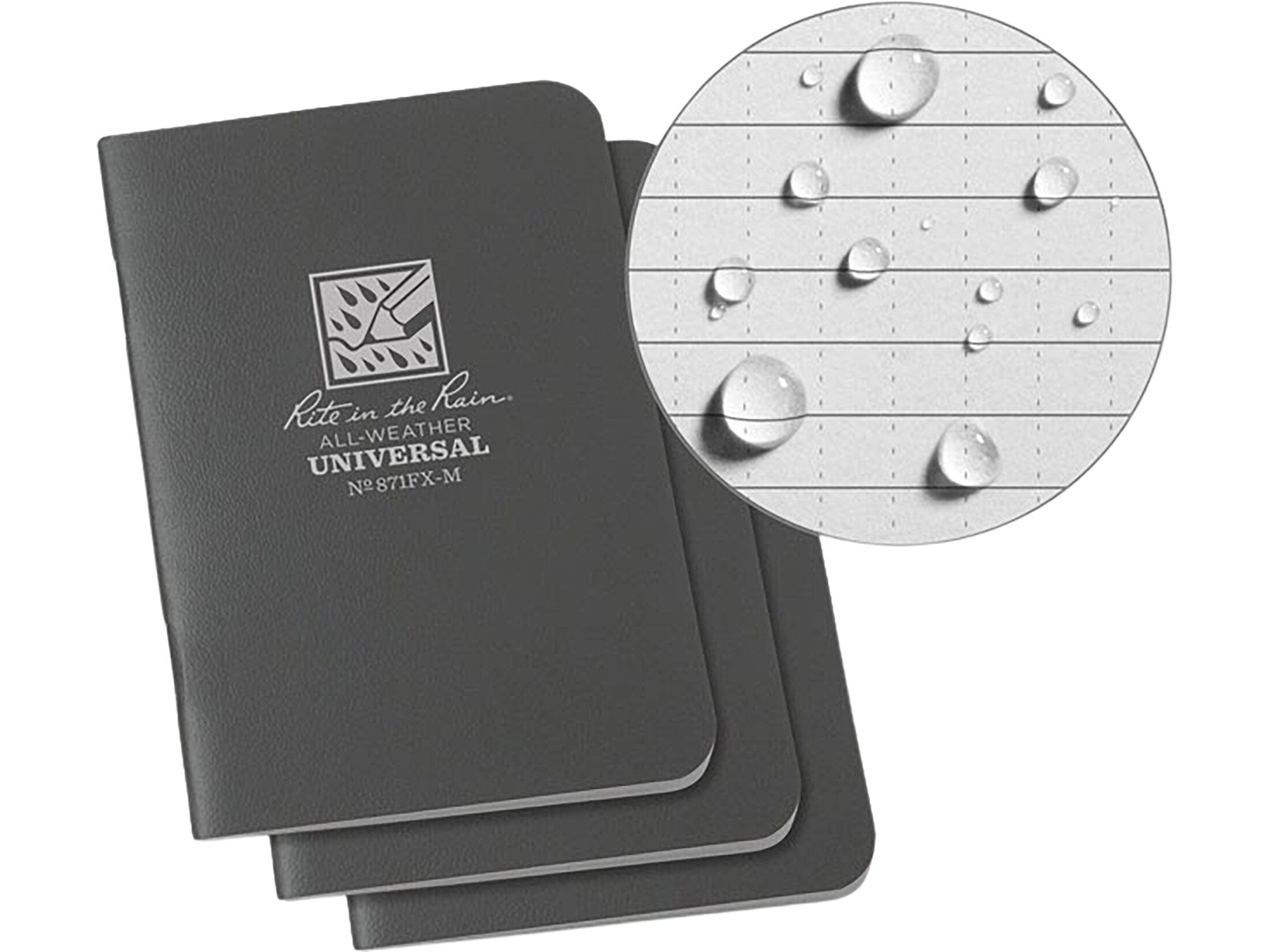 Rite the Rain Stapled Notebook 7 x 4.625 Yellow 3PK