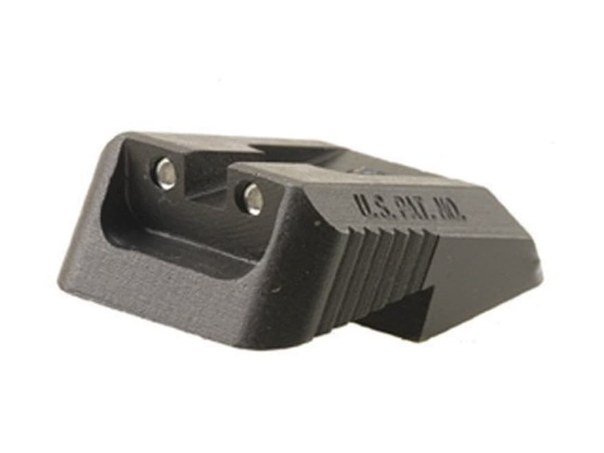 Kensight Defensive 1911 Rear Night Sight Novak LoMount Cut Steel Black
