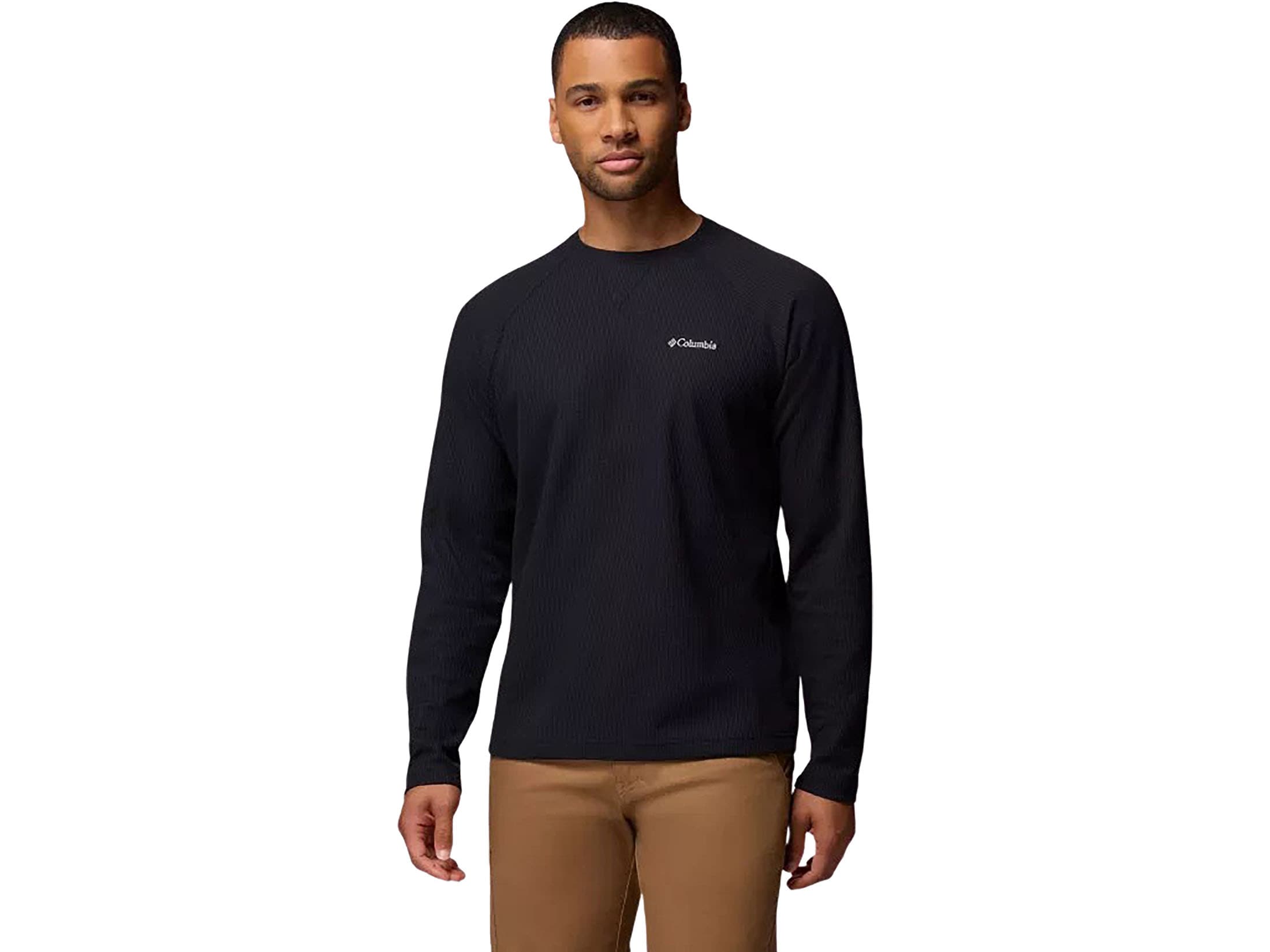 Columbia Men's Pitchstone Knit Crew Sweatshirt Black Large