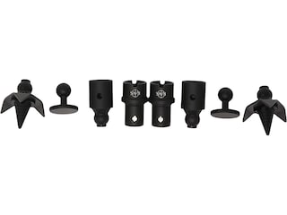 Mystic Precision Bipod Ski Feet Aluminum Black Set of 2