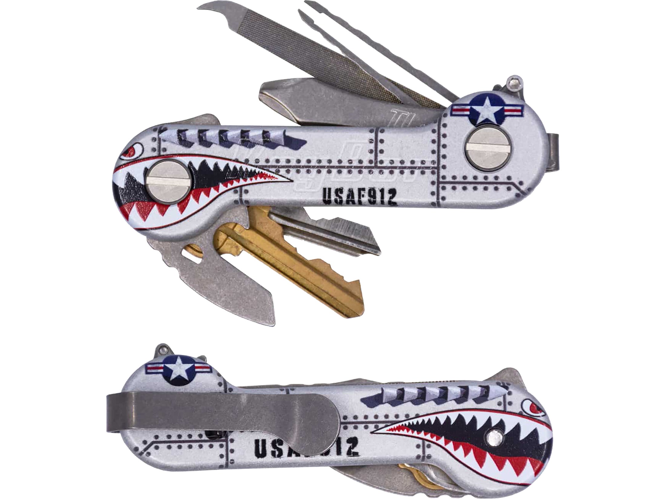 KeyBar Aluminum UV Bomber Key Tool Organizer