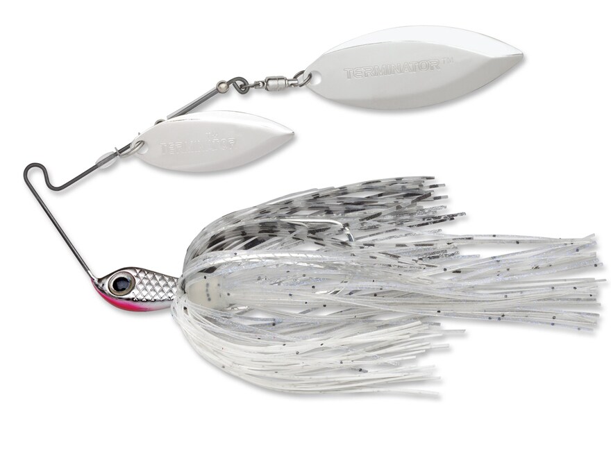 Terminator Super Stainless Double Willow Spinnerbait 1/2oz Hot Tip