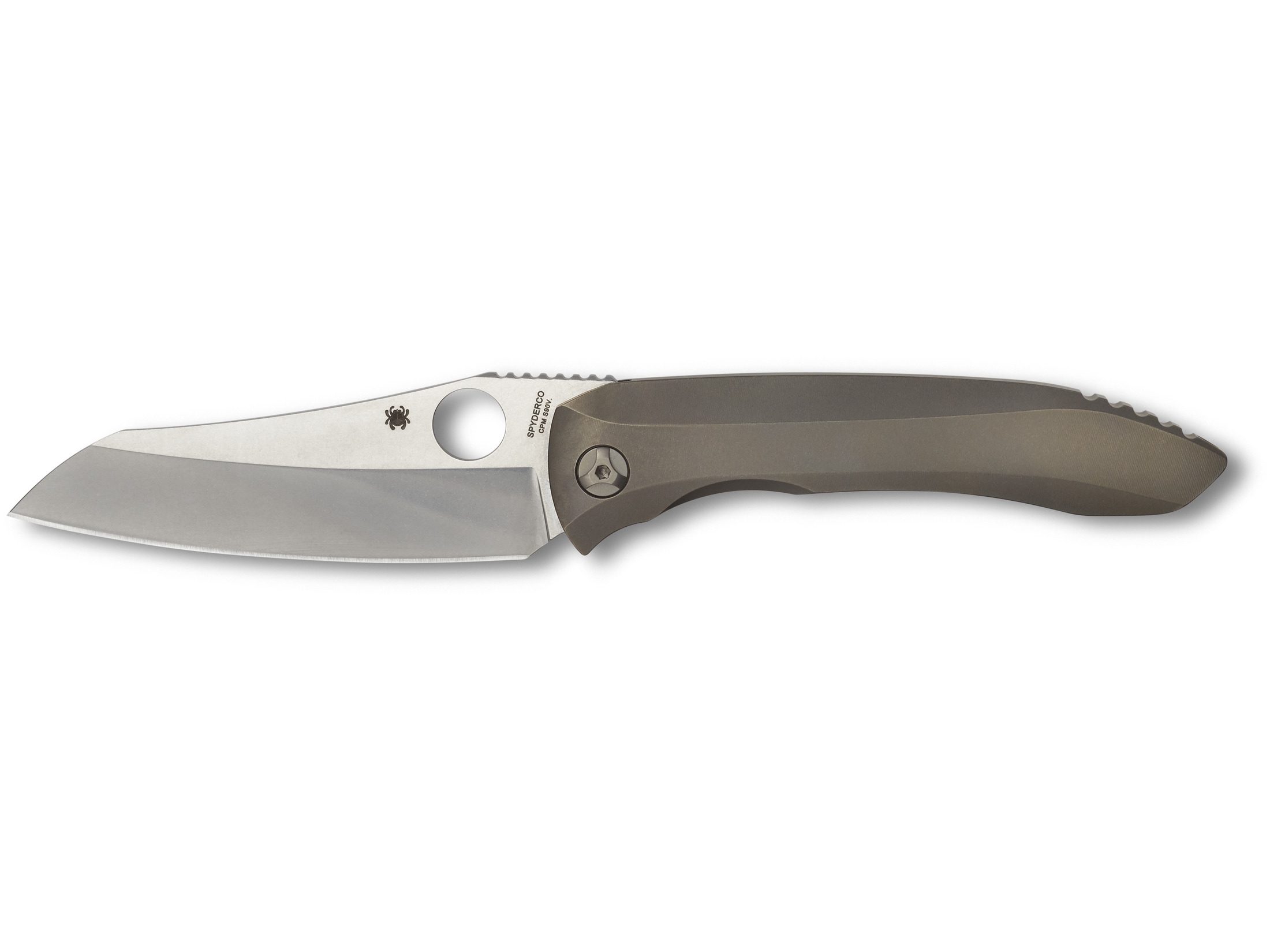 Spyderco Paysan Folding Knife 3.88 Wharncliffe CPM S90V SS Blade