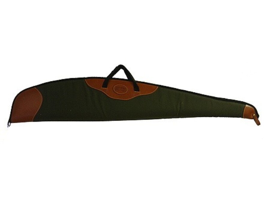 Hunter Scoped Rifle Gun Case 50 Canvas Leather Trim Khaki