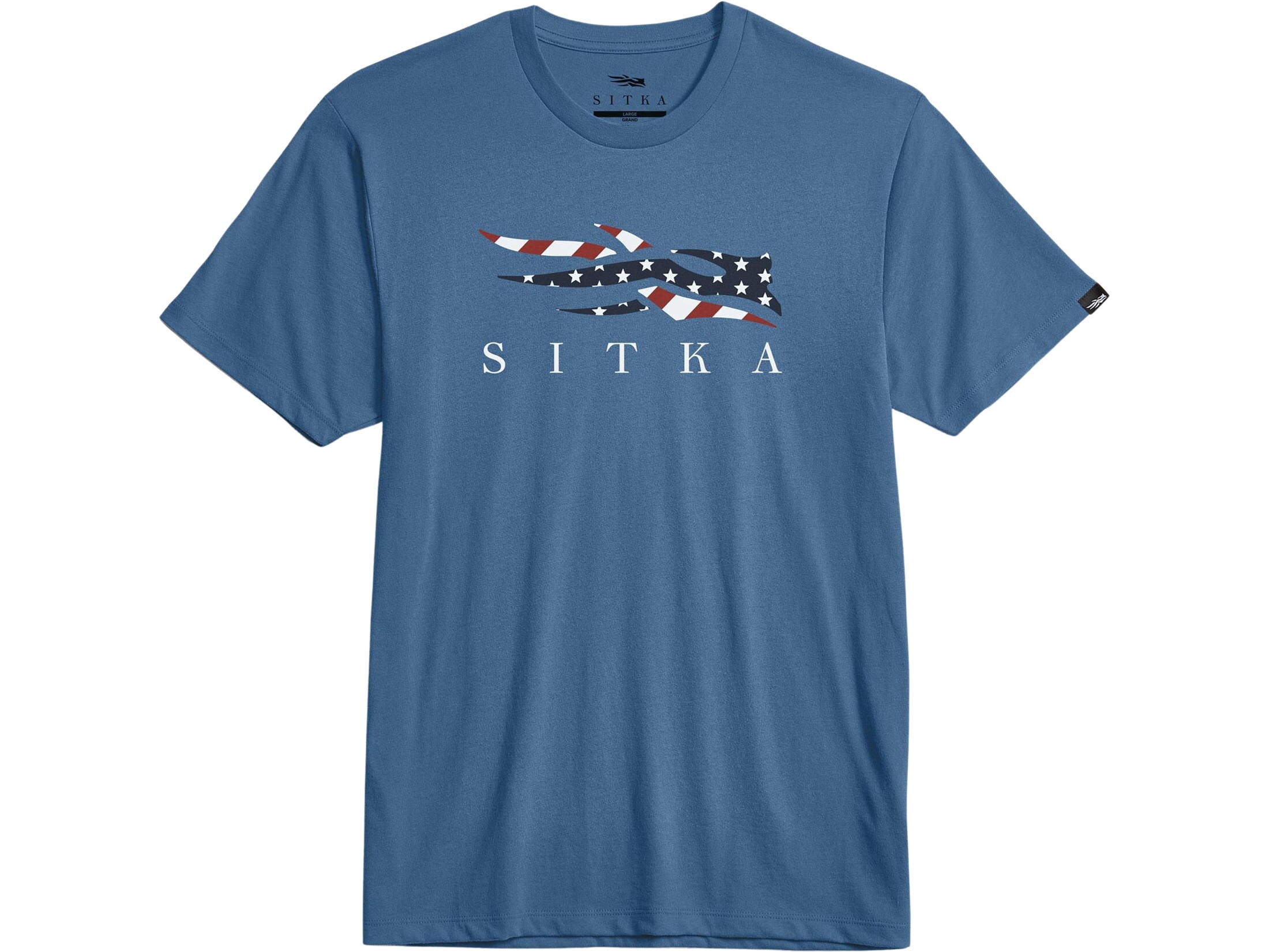 Sitka Gear Men's Icon Flag Short Sleeve Crew Neck T Shirt Earth XL