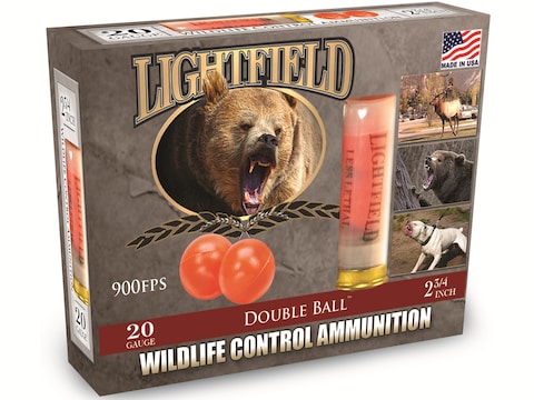 Lightfield Wildlife Control Less Lethal Ammo 20 Ga 2-3/4 Mid-Range