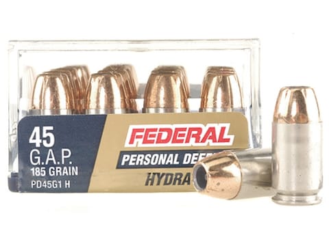 Federal Premium Personal Defense Reduced Recoil Ammo 45 GAP 185 Grain