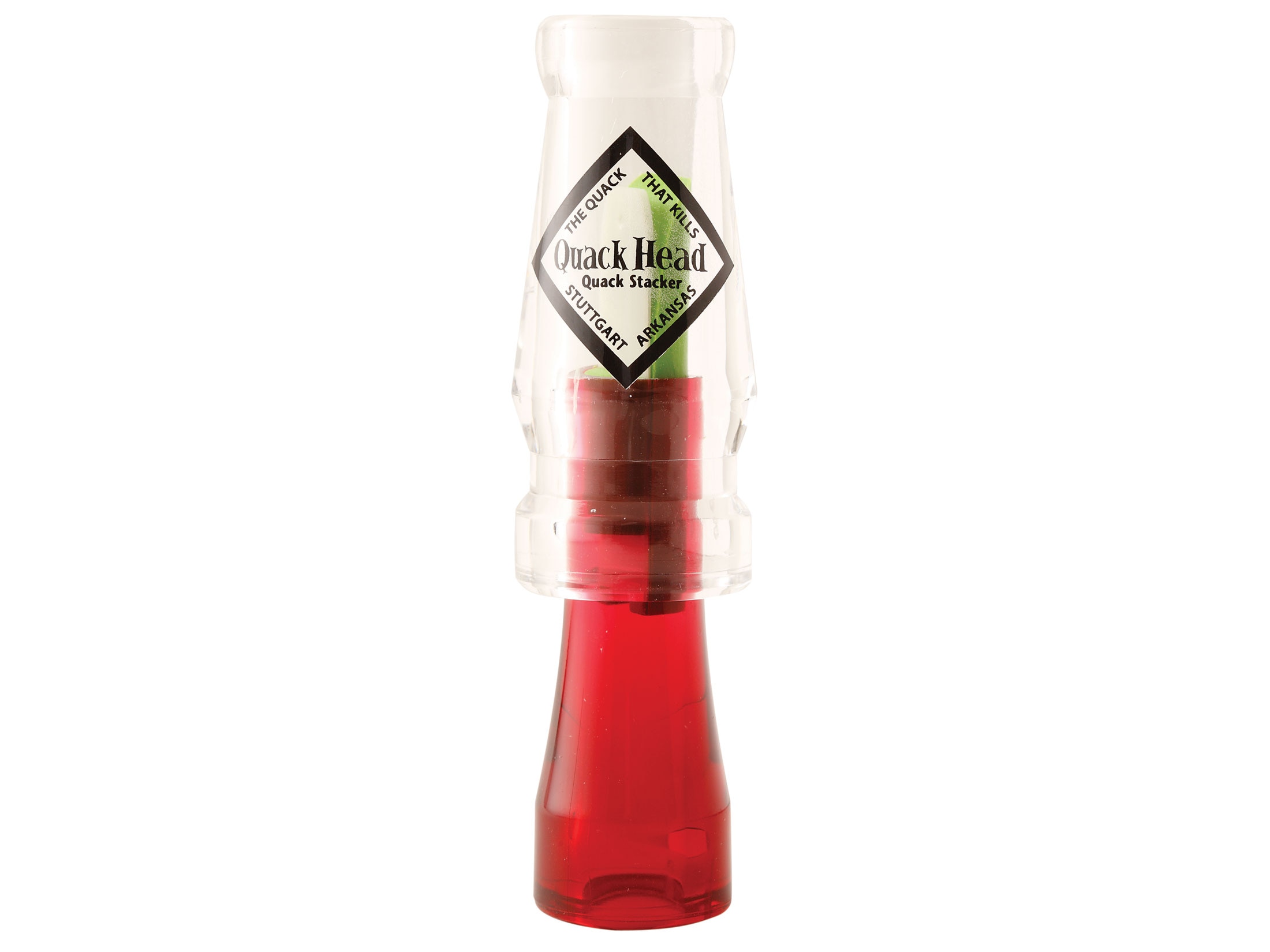 RNT Quackhead Quack Stacker Duck Call Clear Red