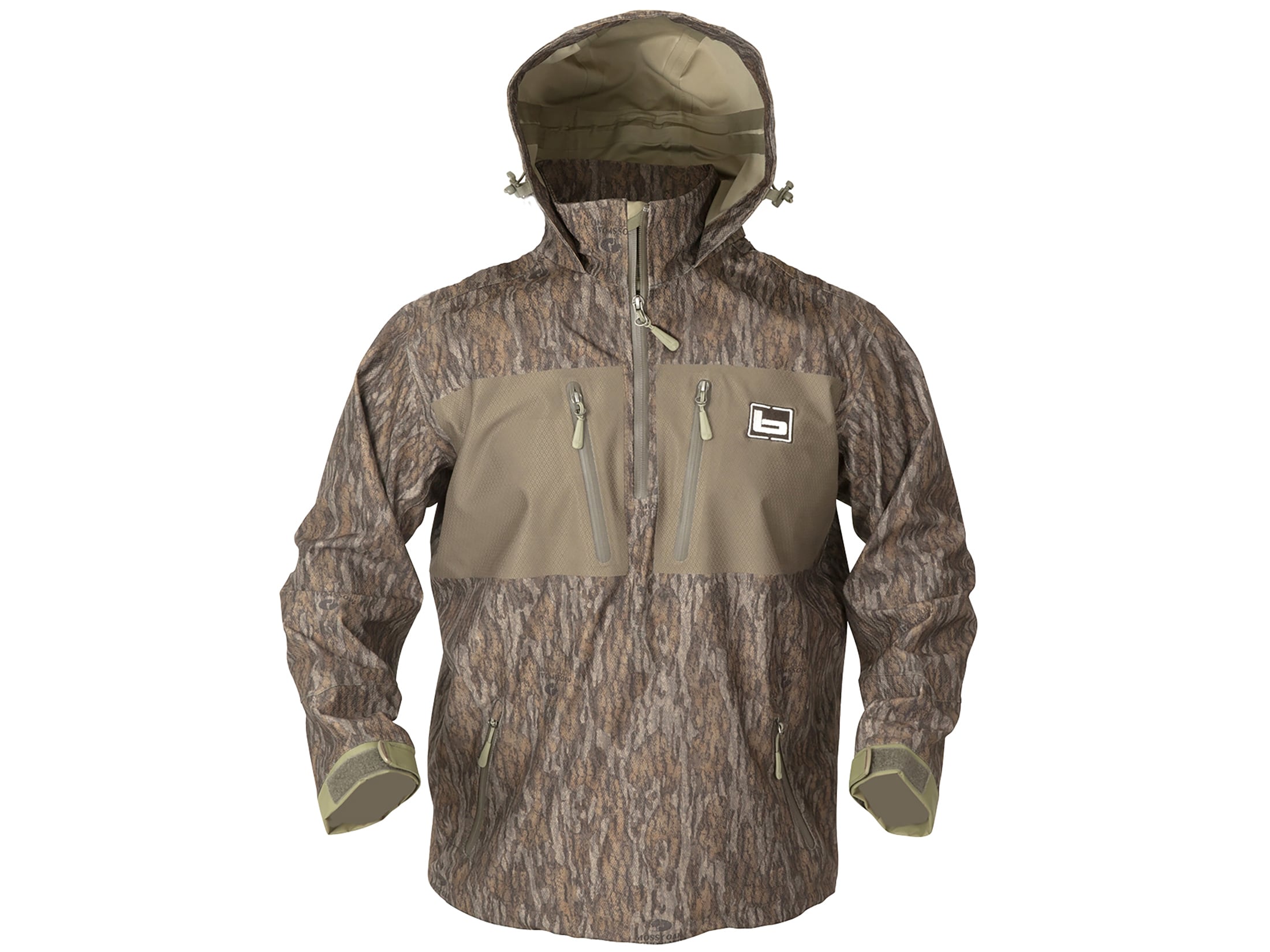 Banded Men's Quarter Zip Waterproof Hoodie Mossy Oak Bottomland Medium