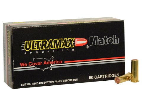 Ultramax Ammo 38 Special 148 Grain Lead Match Hollow Base Wadcutter