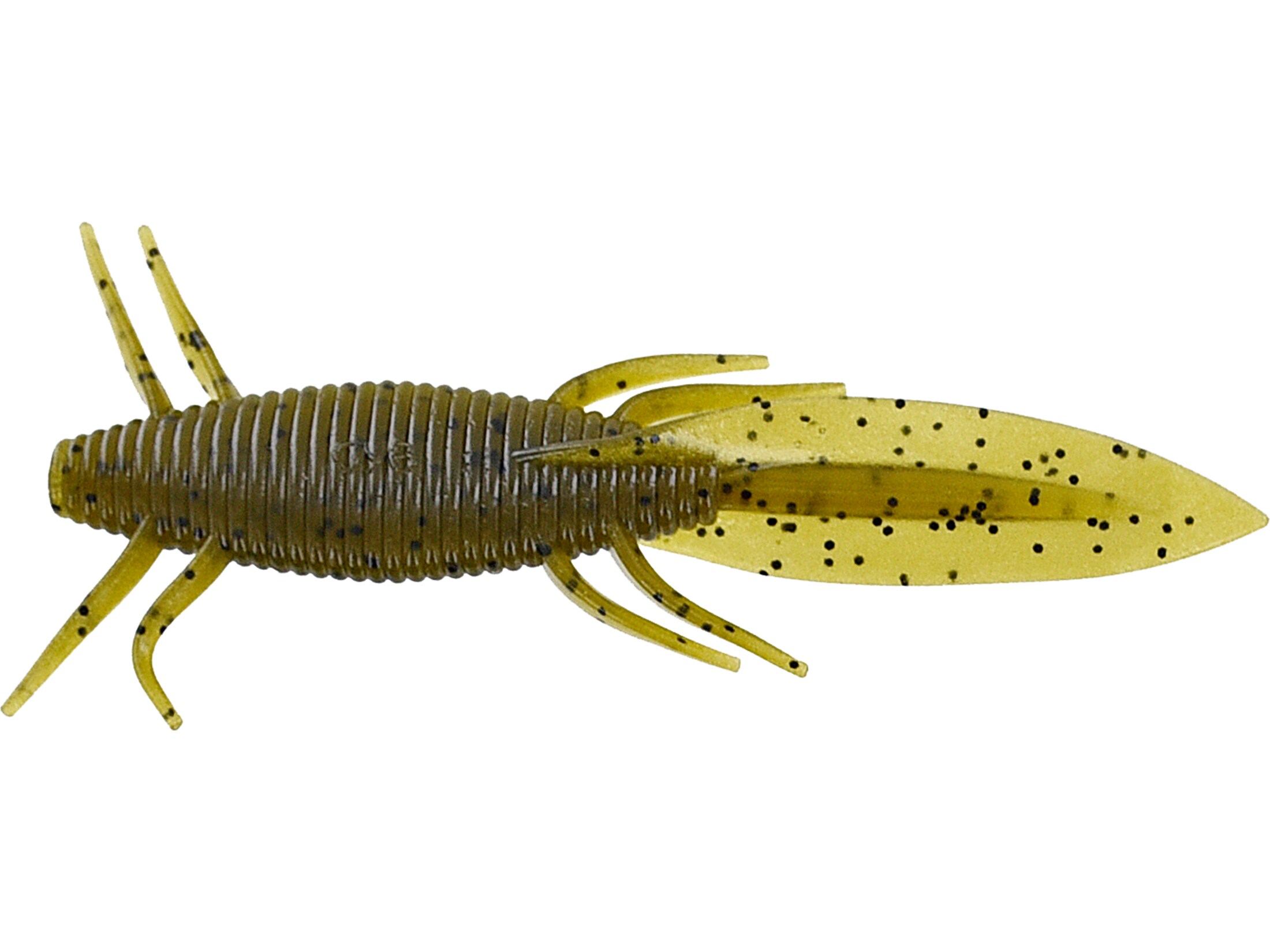 Yamamoto 5'' Sanshouo Creature Grn Pmpkn W/Red Flk/042J