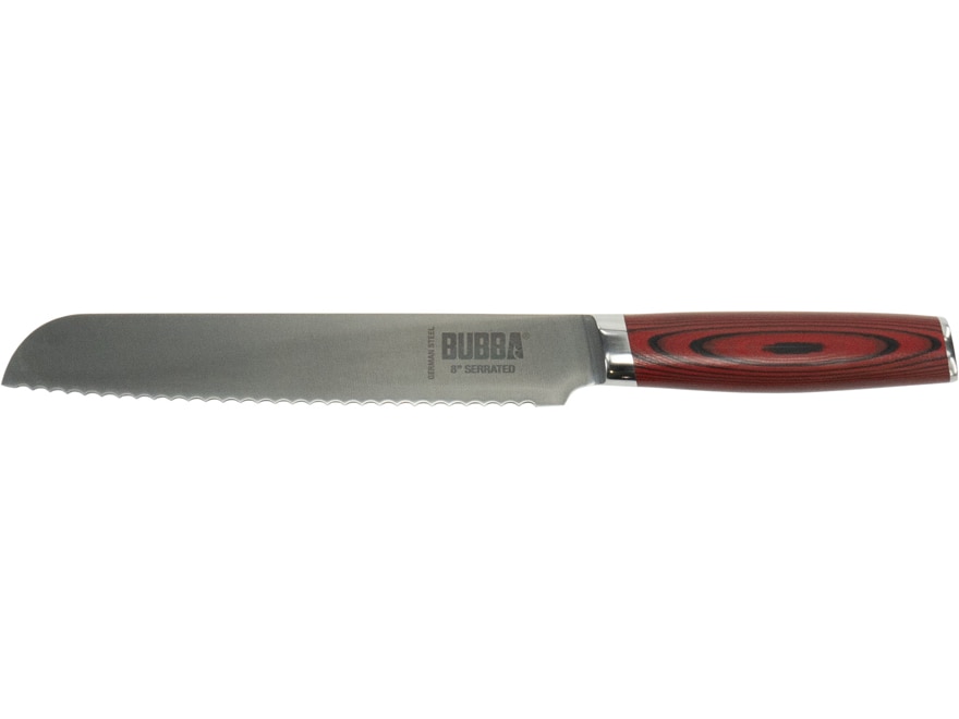 Bubba Fixed Blade 8 Cooking Serrated Knife VG10 Steel G10 Handle