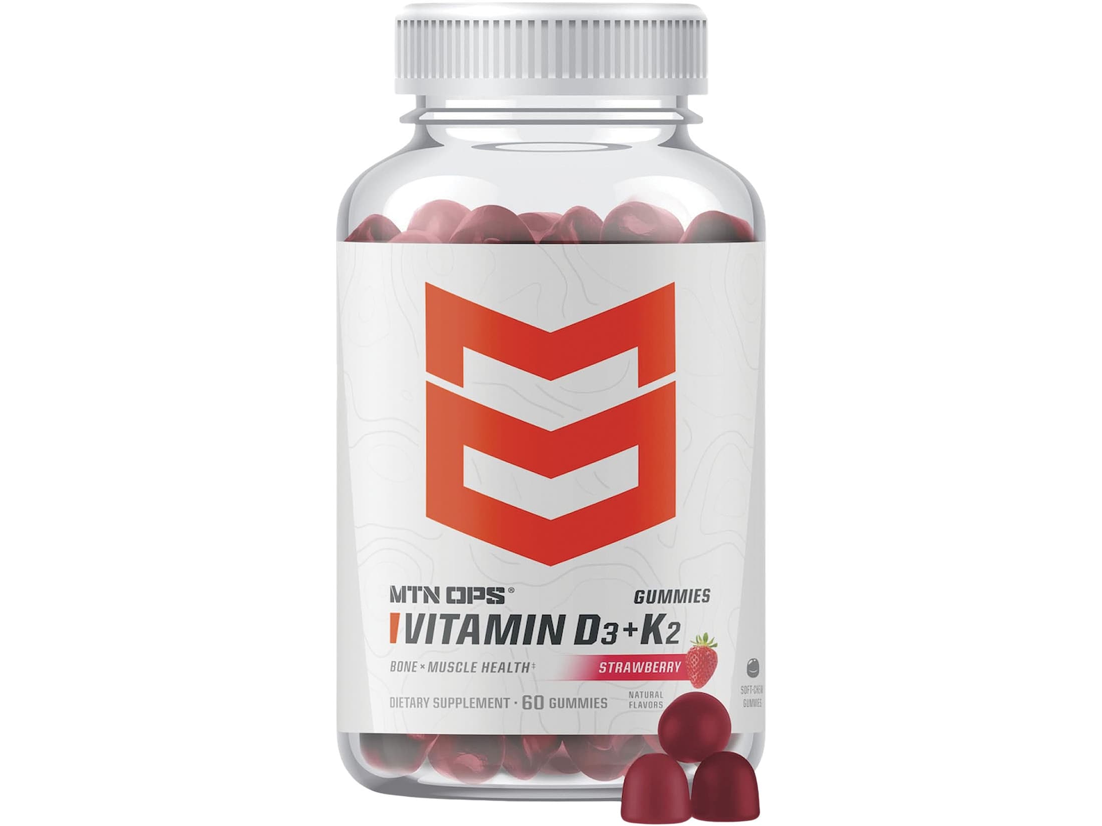 MTN OPS Vitamin D3+K2 Gummies 60 Servings