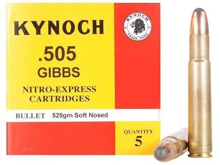 Kynoch 505 Gibbs Mag Ammo 525 Grain Woodleigh Weldcore Jacketed Soft