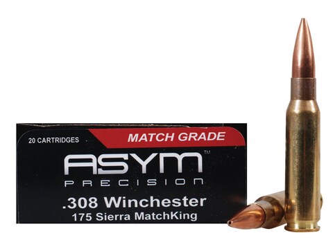 ASYM Precision Match Ammo 308 Winchester 175 Grain Sierra MatchKing