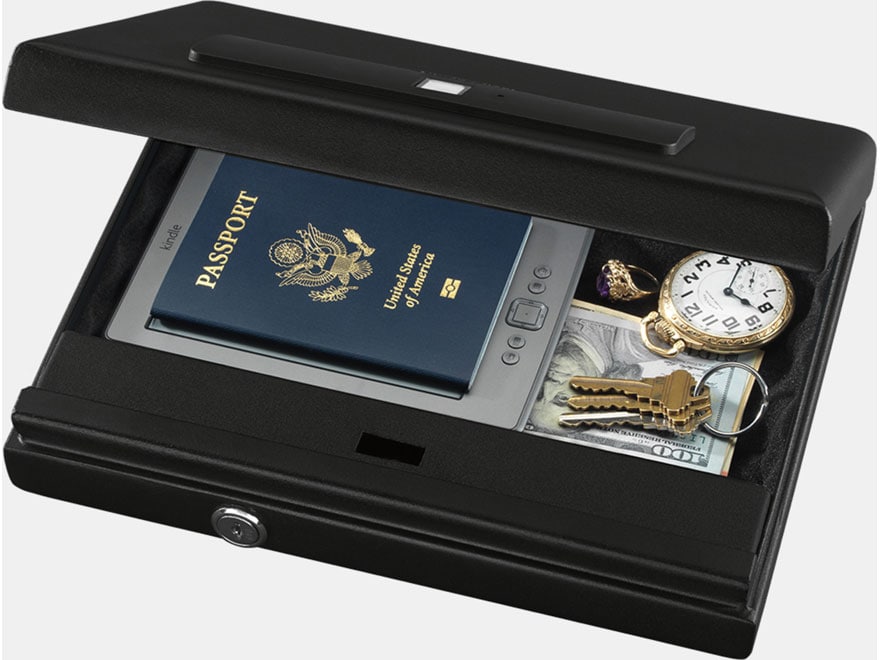 Stack-On Large Security Case Biometric Lock Black