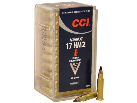 CCI Ammo 17 Hornady Mach 2 (HM2) 17 Grain V-MAX Box of 50