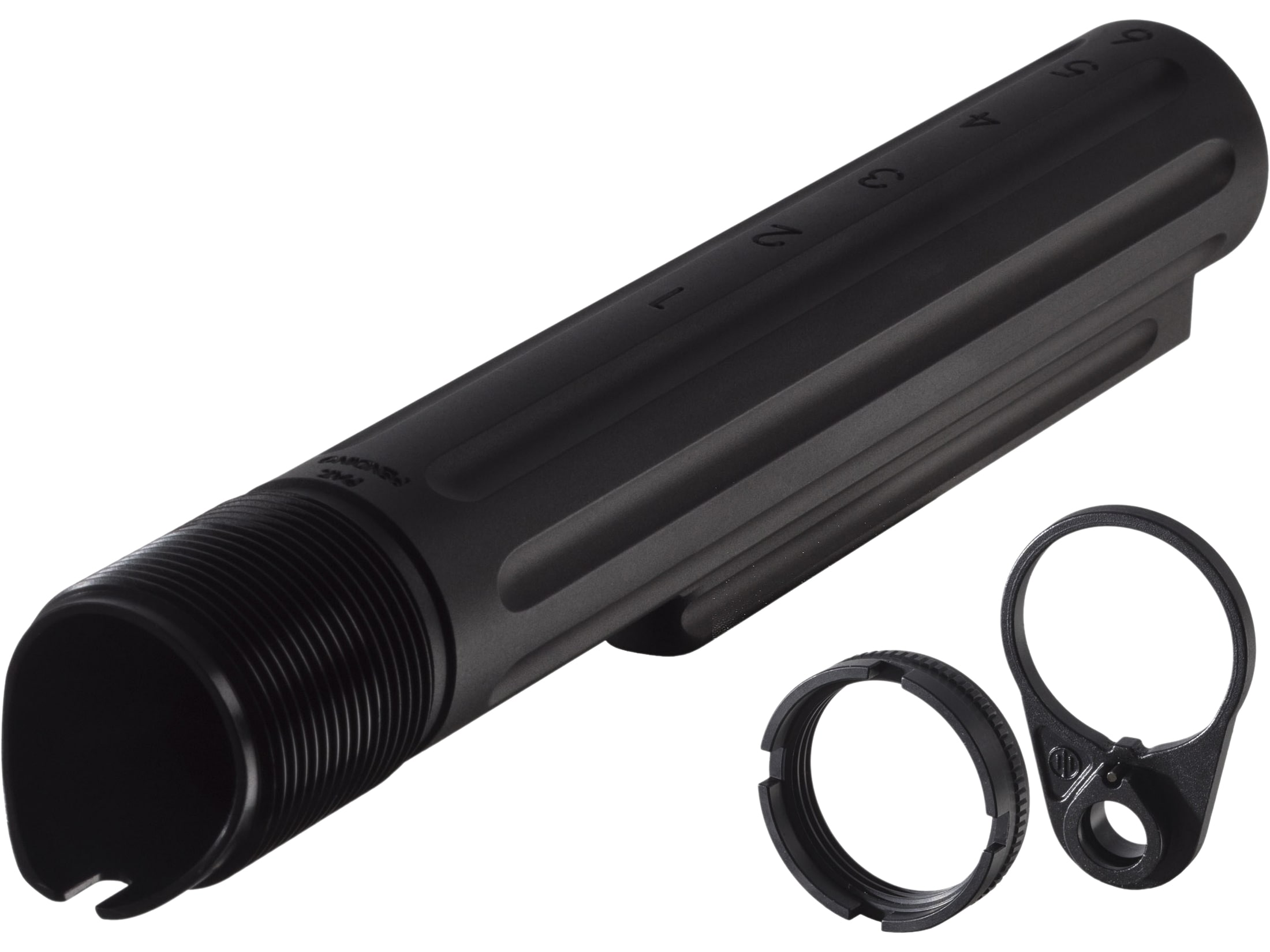 PWS Enhanced Mil-Spec AR-15, LR-308 Carbine Buffer Tube Aluminum Black