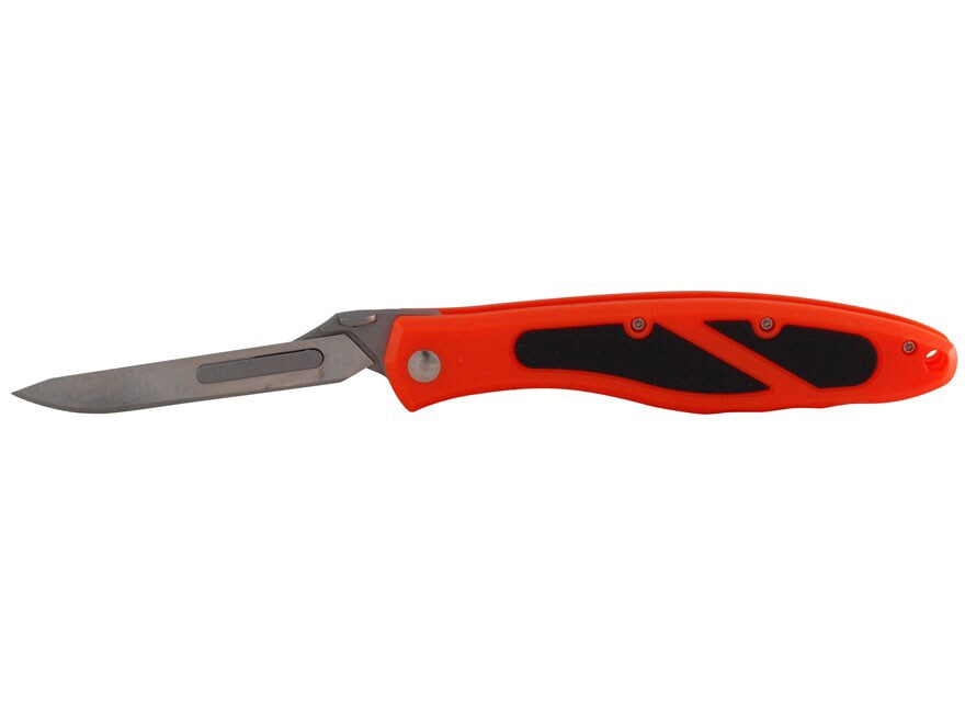 Havalon Piranta Edge Folding Skinning Knife ABS Handle Orange 60XT