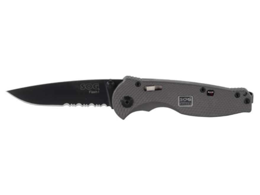 SOG Flash I Assisted Opening Tactical Folding Knife 2.5 Partially