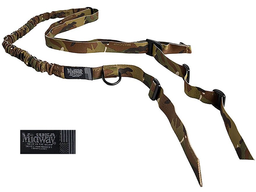 MidwayUSA All-American Two Point Tactical Bungee Sling Loop Adjust HK