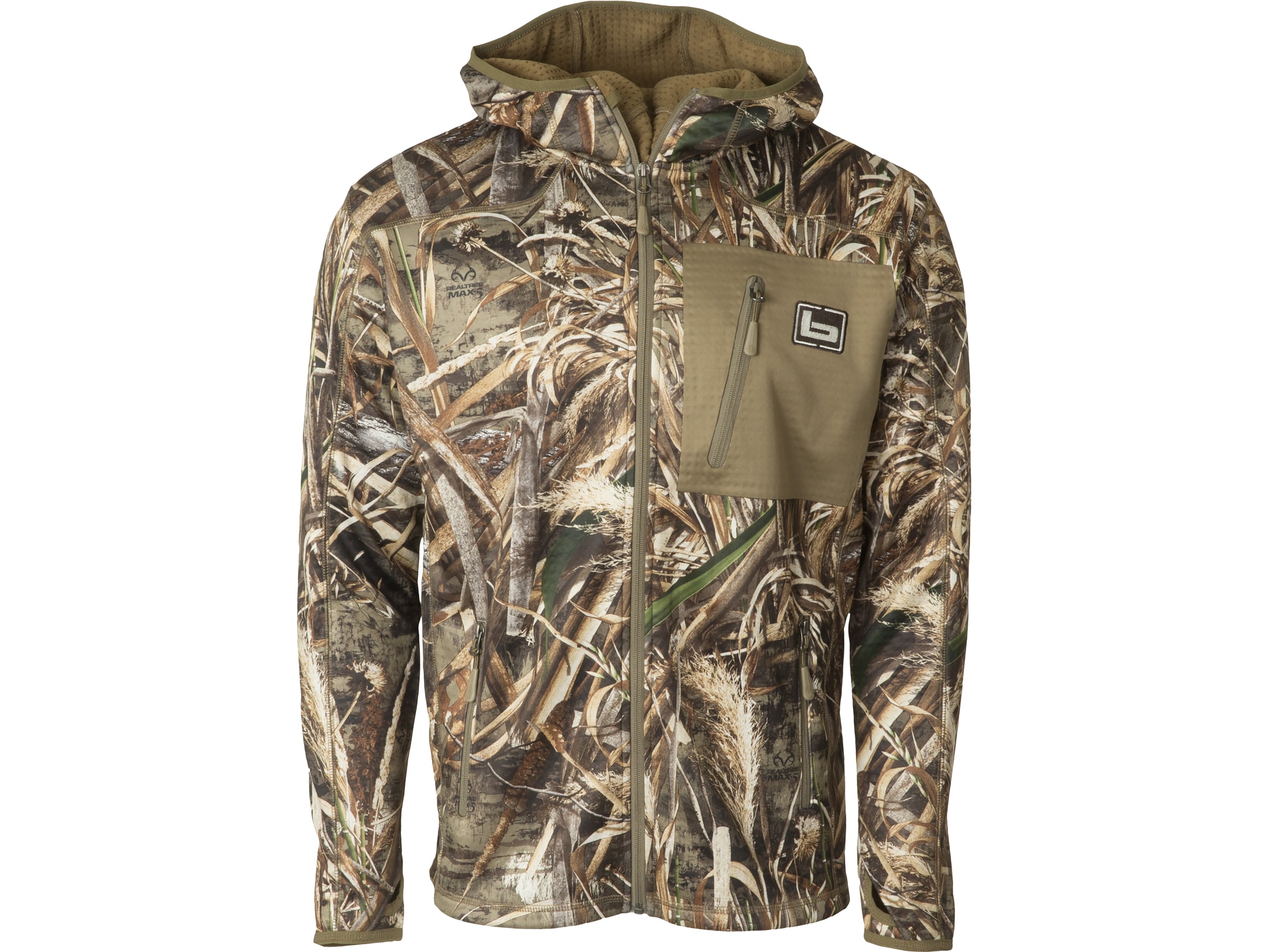 Banded Men's Hooded Mid-Layer Fleece Jacket Mossy Oak Bottomland XL