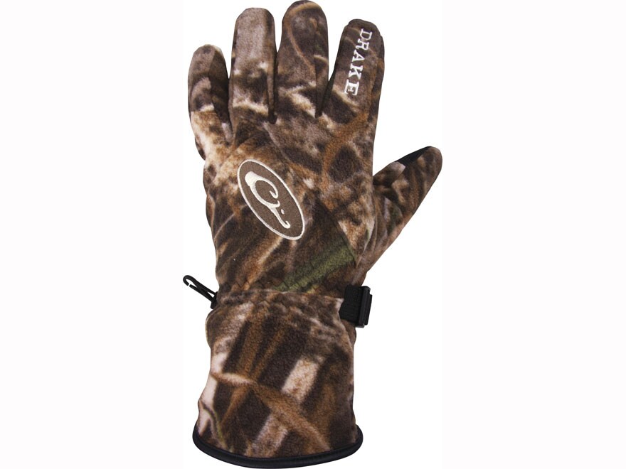 Drake Men's Windstopper Fleece Hunting Gloves Mossy Oak Shadow Grass