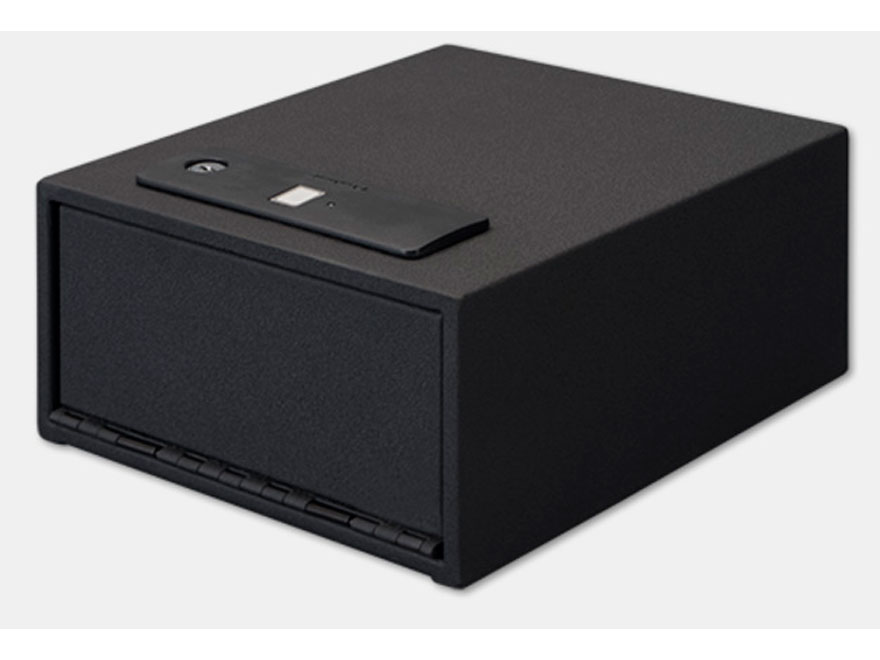 Stack-On Quick Access Personal Safe Biometric Lock Black