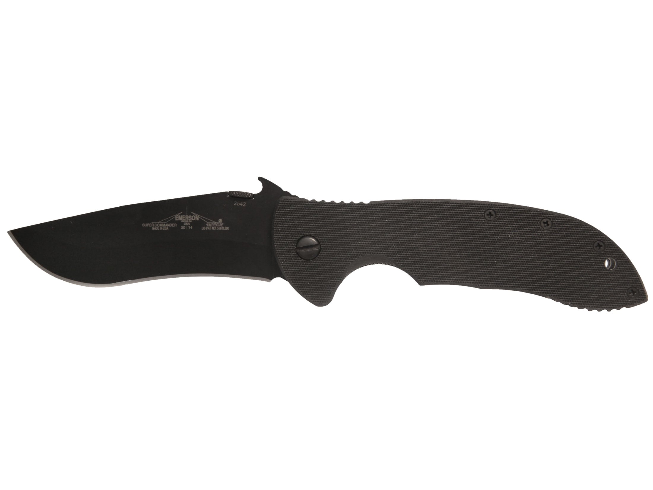 Emerson Super Commander Folding Pocket Knife 4 Commander 154 CM Black