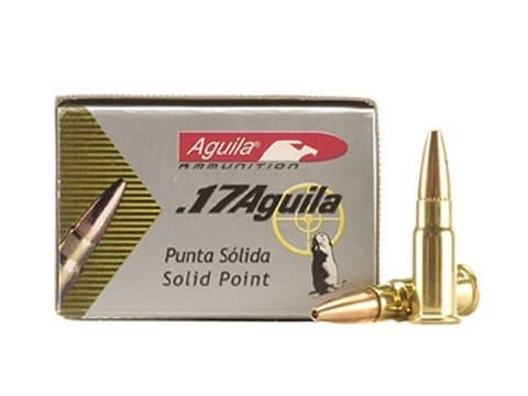 Aguila Ammo 17 Aguila 20 Grain Jacketed Solid Point Box of 50