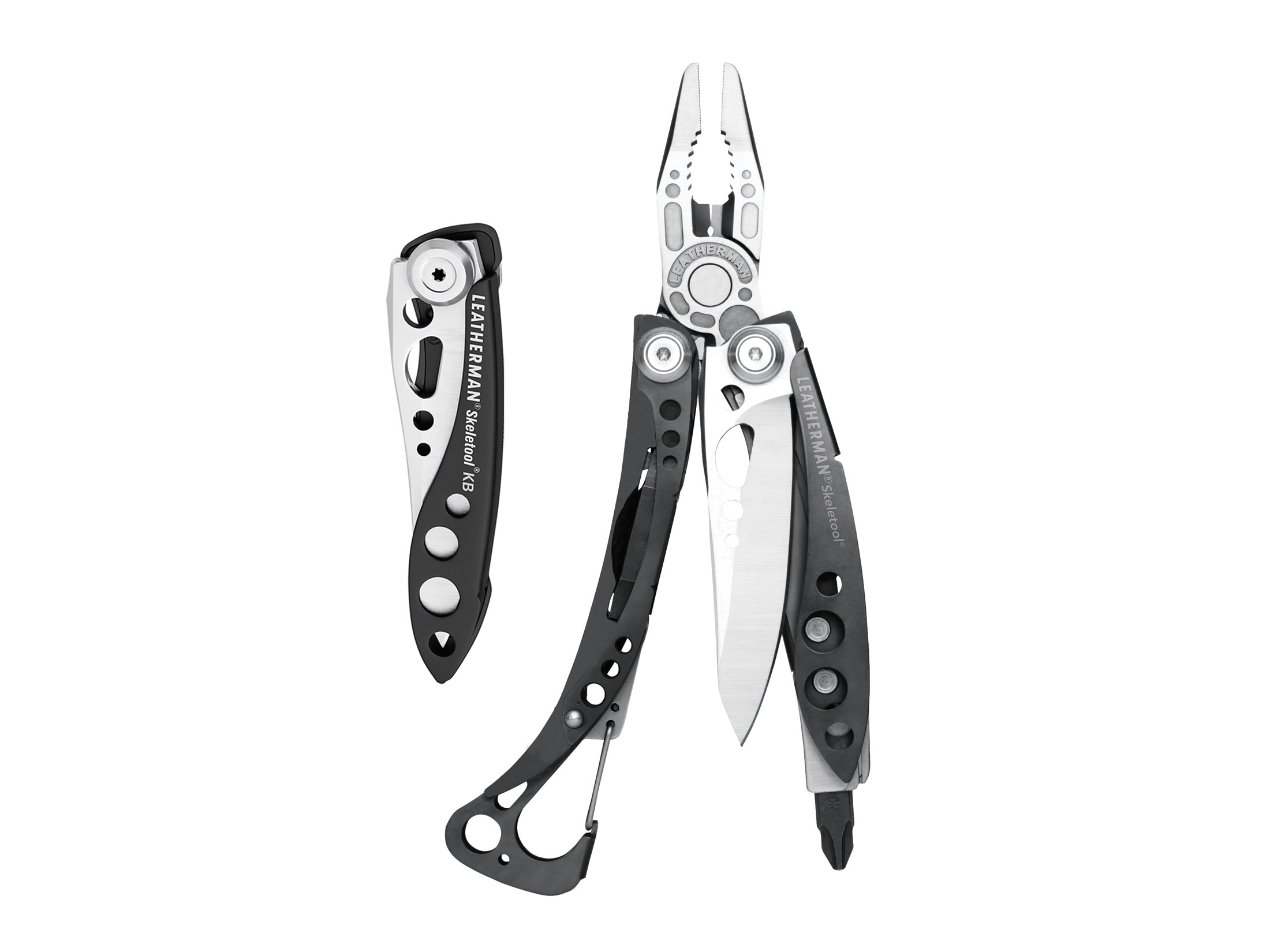 Leatherman Skeletool Multi-Tool & Skeletool KB Folding Knife Combo SS