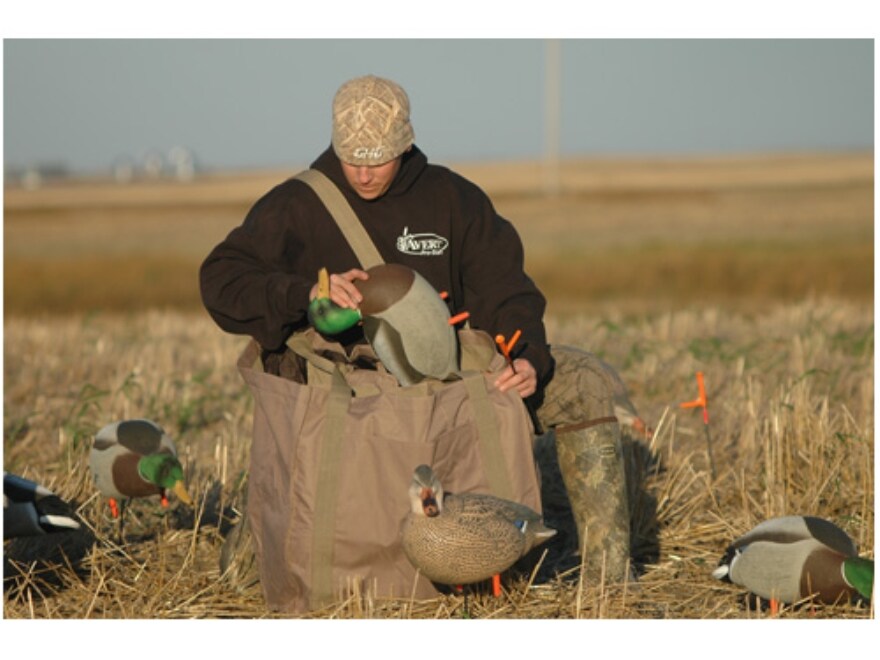 Avery Full Body Duck Decoy Bag 6 Slot Nylon Field Khaki