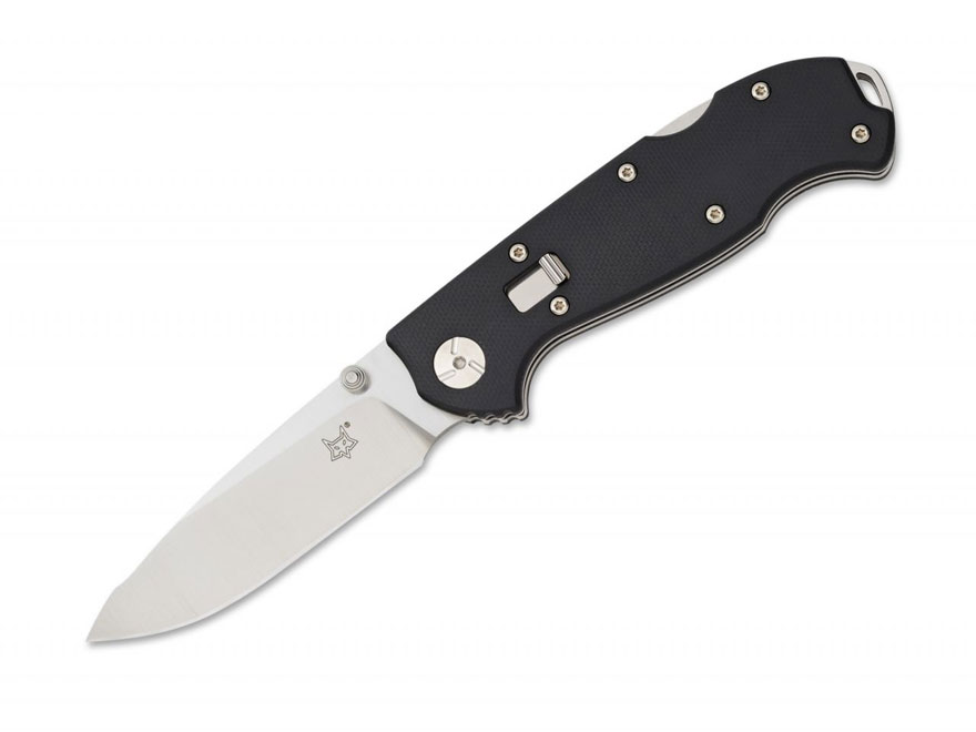 Fox Knives R L01 Folding Knife 3.1 Drop Point N690Co SS Blade G-10