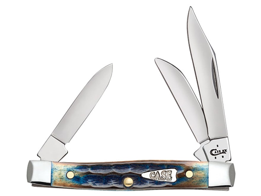 Case Small Stockman Folding Knife Clip, Sheepsfoot Pen SS Blades Corn