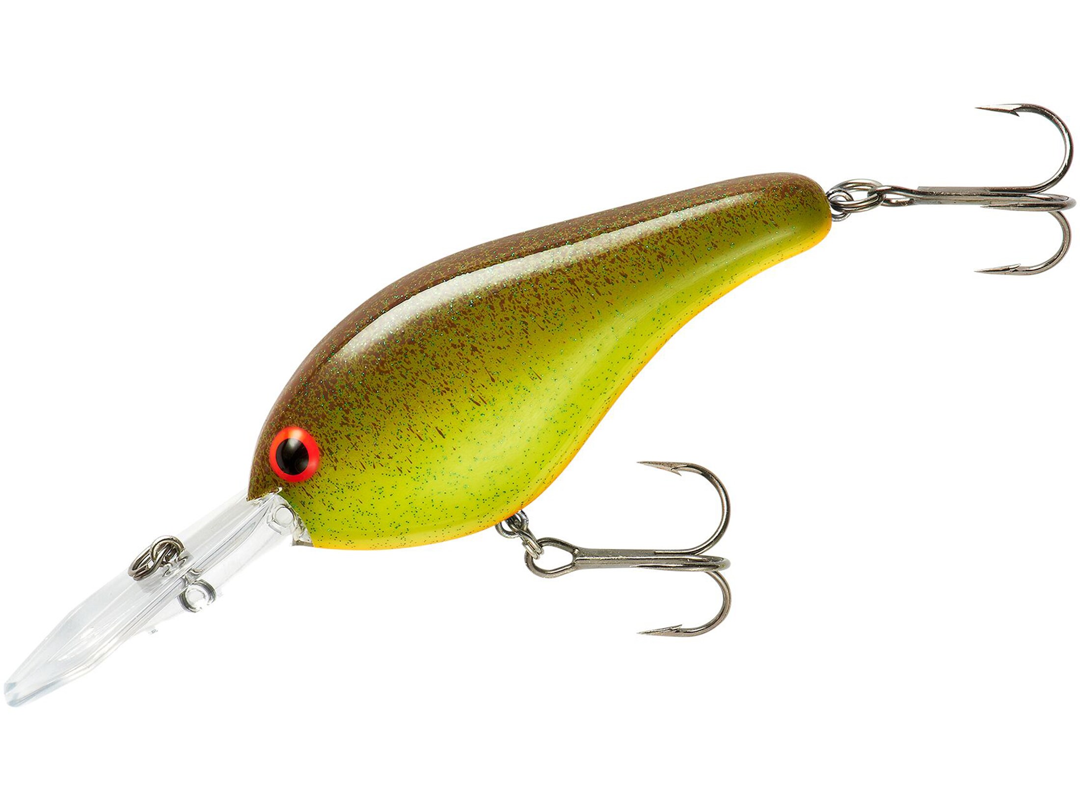 Bandit Flatmaxx Deep Crankbait Chartreuse Black Back Scales
