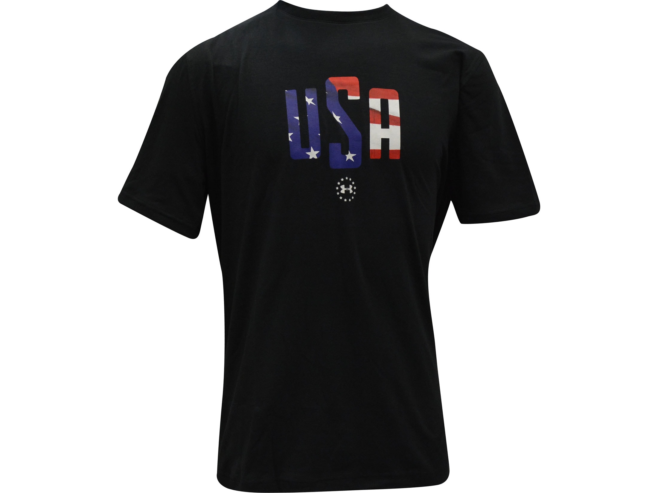 Under Armour Men's UA USA Mono T-Shirt Short Sleeve Charged Cotton