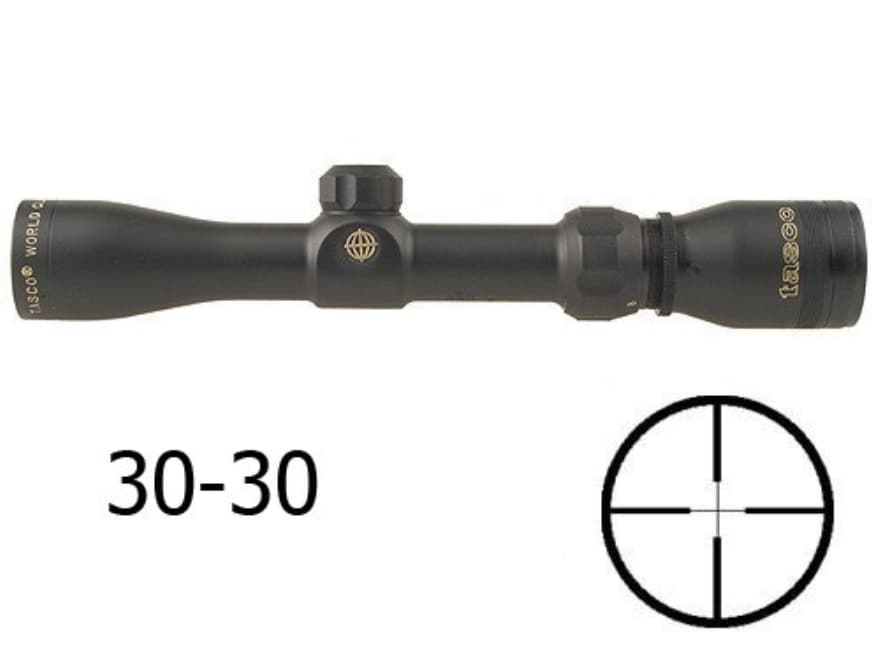 Tasco World Class Rifle Scope 2-8x 32mm Compact 30-30 Reticle Matte