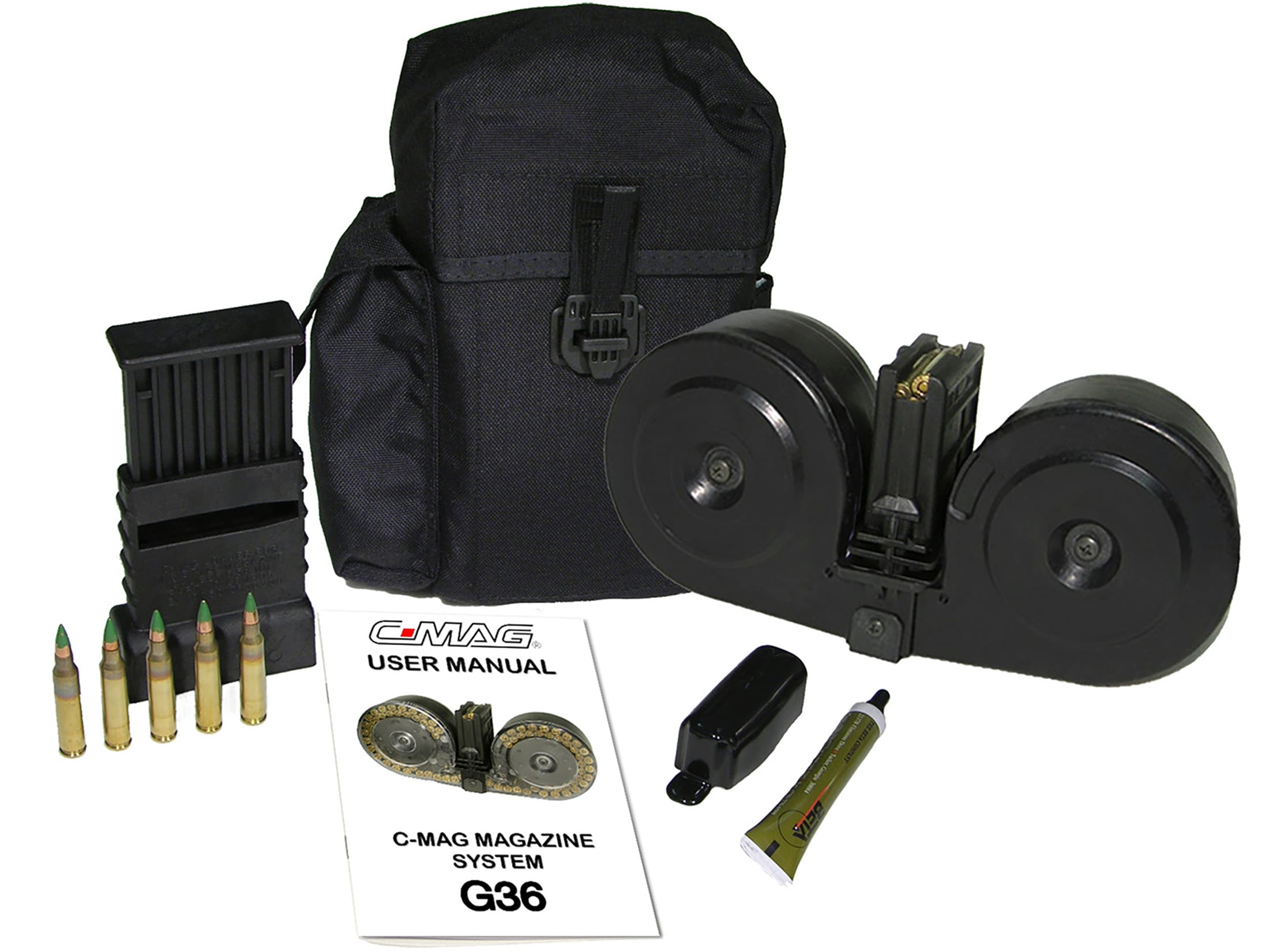 Beta C-Mag Mag System HK G36 223 Remington, 5.56x45mm 100-Round Drum