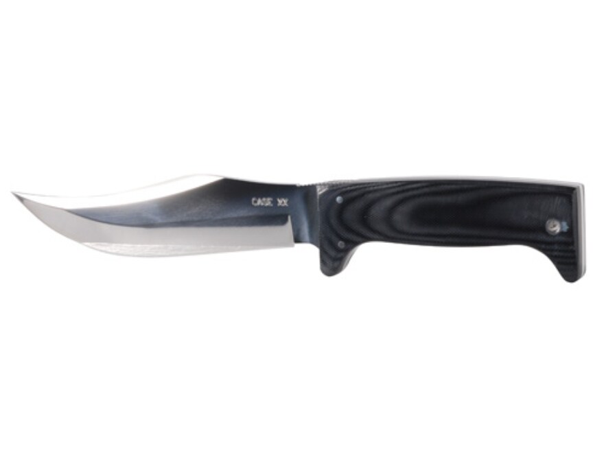 Case Outdoor Utility Fixed Blade Knife 5.92 SS Clip Point Blade Black