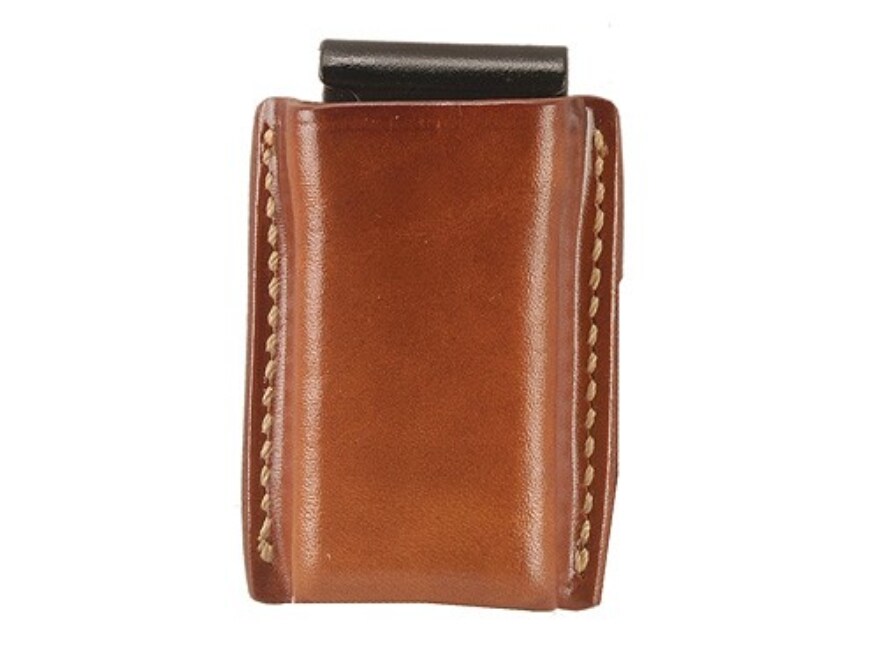 Galco Single Mag Pouch 45 ACP 10mm Glock Double Stack Mag Leather Tan